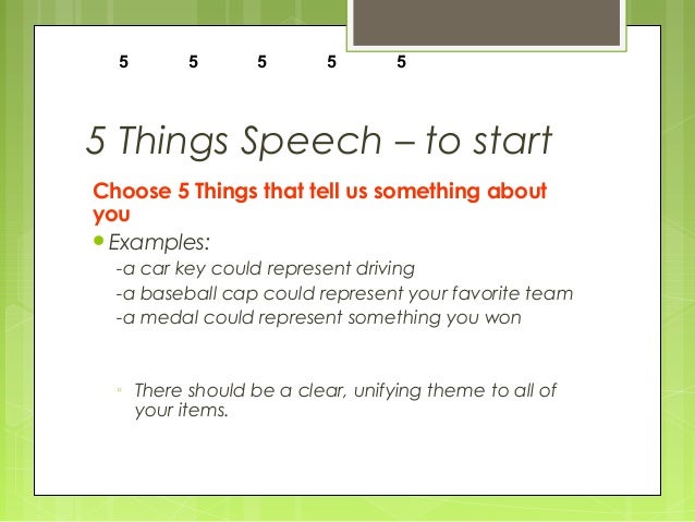 5 Things Speech Details 1 1 1 5-things-speech-details-1-1-1