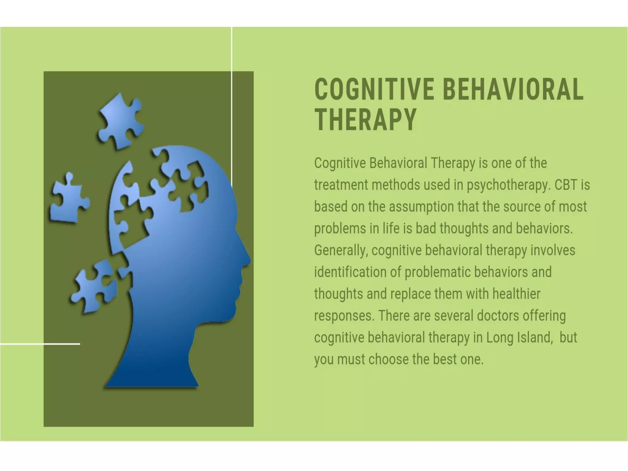 5 Things to know about Cognitive Behavioral Therapy | PPT
