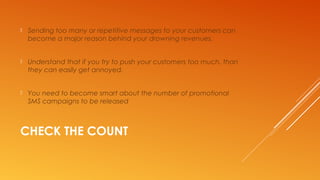 5 things to remember for successful SMS marketing | PPT