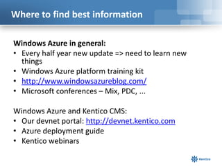 5 things you need to know about Windows Azure | PPT