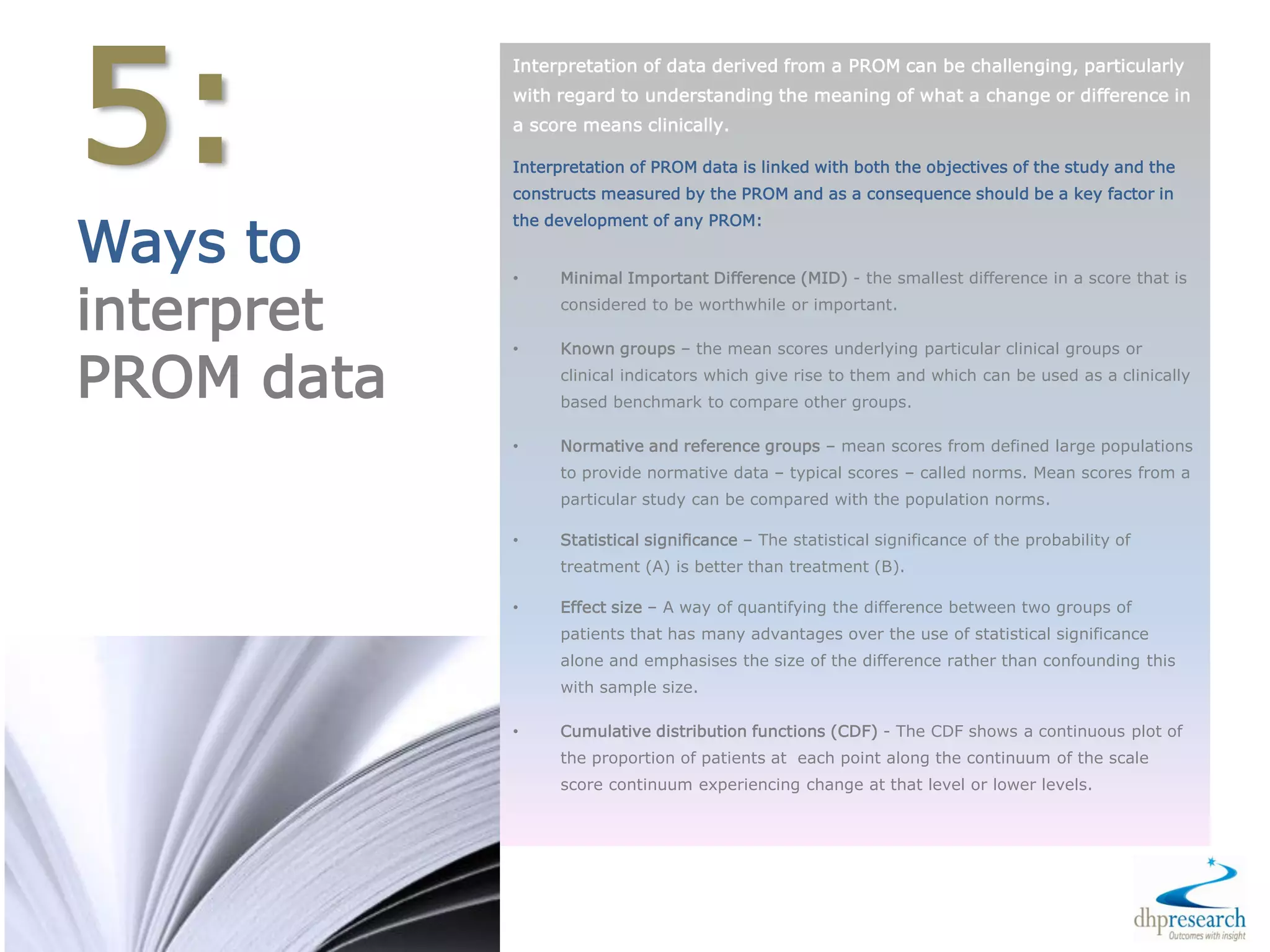 5 things you need to know about patient reported outcome (pro) measures ...
