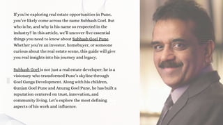 5 Things You Need to Know About Subhash Goel Pune | PPT