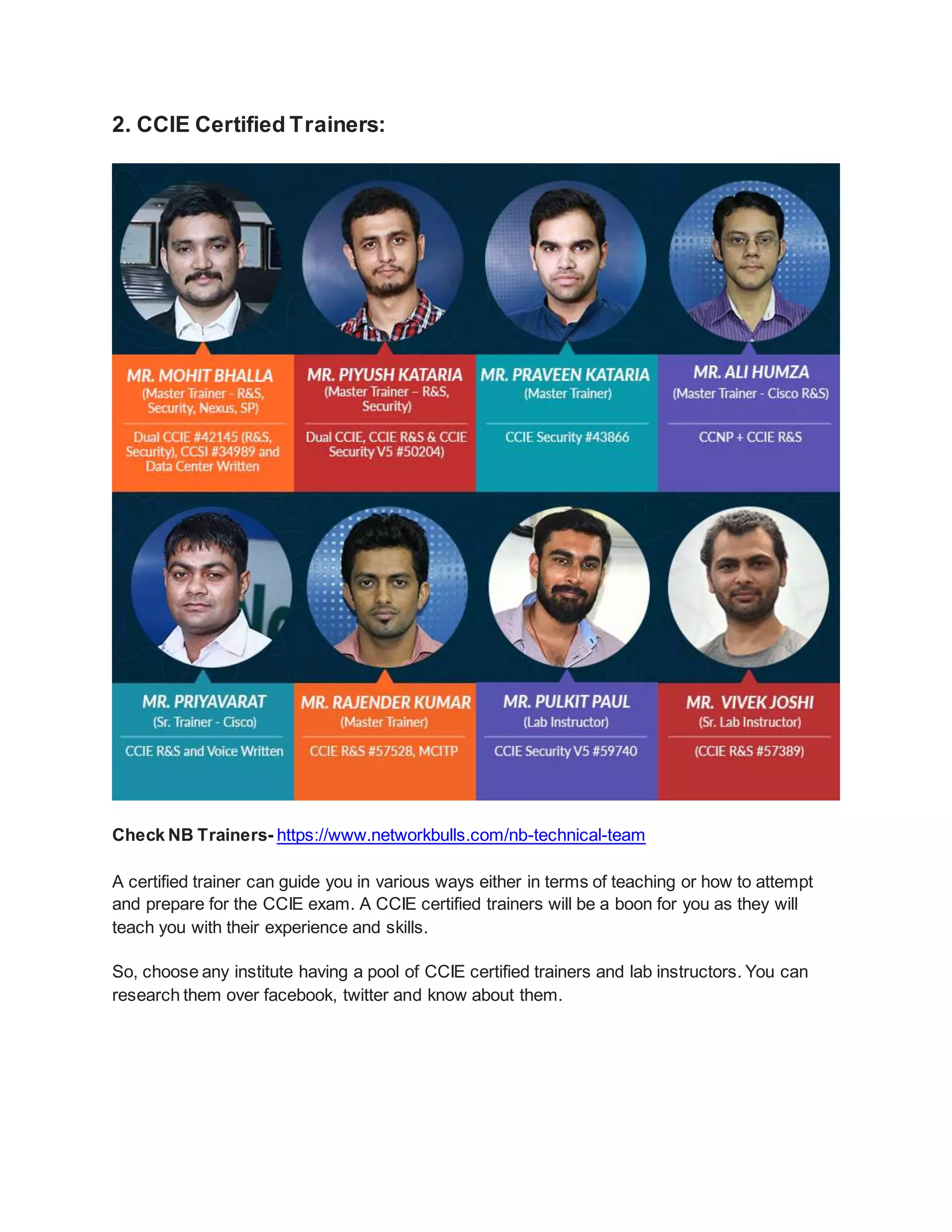 5 things you need to know before joining cisco ccie training institute ...