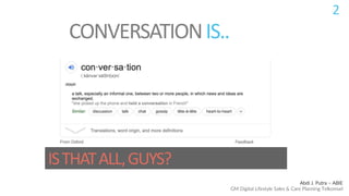 5 Things You Need to Know to Build Great Conversation | PDF