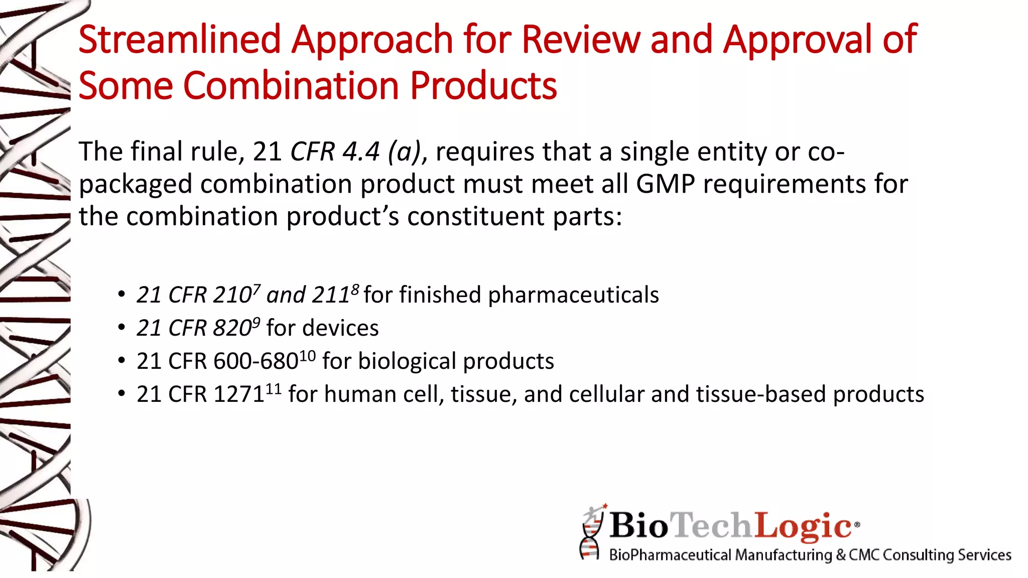 5 Critical Areas of Combination Drug Compliance | PPTX