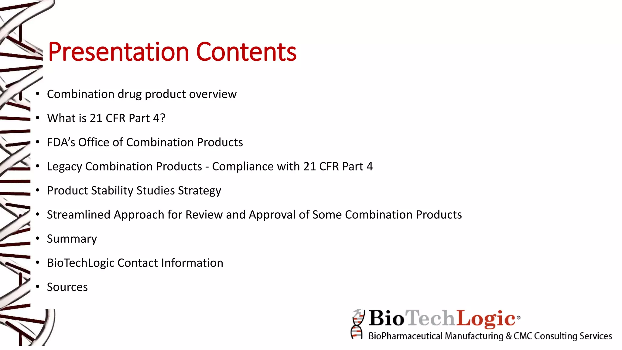 5 Critical Areas of Combination Drug Compliance | PPTX