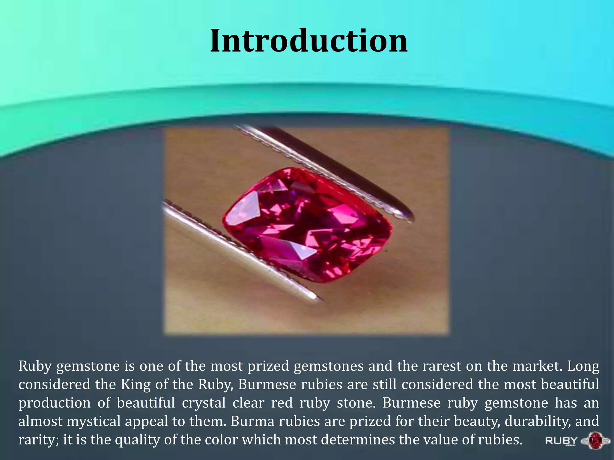 All Information About Burmese Ruby Gemstone | PPT