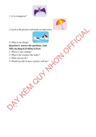 5 ĐỀ THI ĐỊNH KÌ CUỐI HK1 I LEARN SMART START LỚP 4 - NĂM HỌC 2023-2024 (CÓ FILE AUDIO VÀ ĐÁP ÁN ...