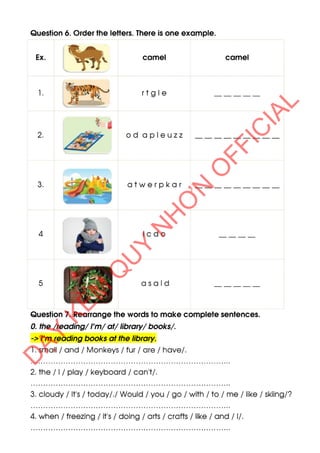 5 ĐỀ THI ĐỊNH KÌ CUỐI HK1 I LEARN SMART START LỚP 4 - NĂM HỌC 2023-2024 (CÓ FILE AUDIO VÀ ĐÁP ÁN ...