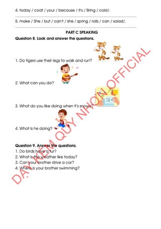 5 ĐỀ THI ĐỊNH KÌ CUỐI HK1 I LEARN SMART START LỚP 4 - NĂM HỌC 2023-2024 (CÓ FILE AUDIO VÀ ĐÁP ÁN ...