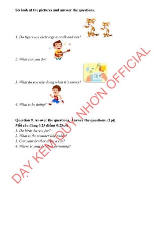 5 ĐỀ THI ĐỊNH KÌ CUỐI HK1 I LEARN SMART START LỚP 4 - NĂM HỌC 2023-2024 (CÓ FILE AUDIO VÀ ĐÁP ÁN ...