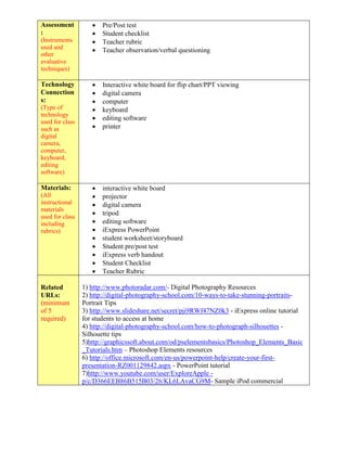 5th i portraits | DOCX | Photography | Arts and Crafts