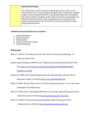 5th i portraits | DOCX | Photography | Arts and Crafts