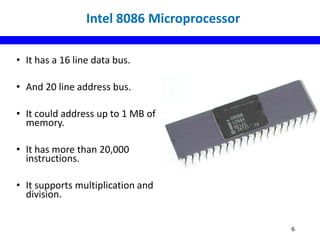 8086 Micro-processor and MDA 8086 Trainer Kit | PPTX