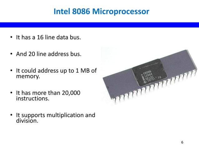 8086 Micro-processor and MDA 8086 Trainer Kit | PPTX