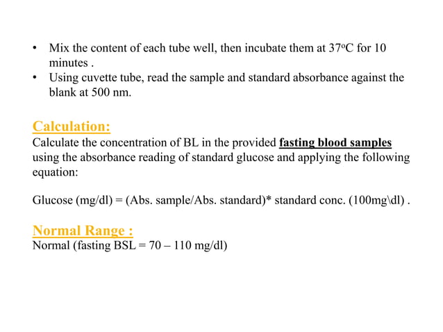 5th Lab. glucose.ppt.................... | PPT