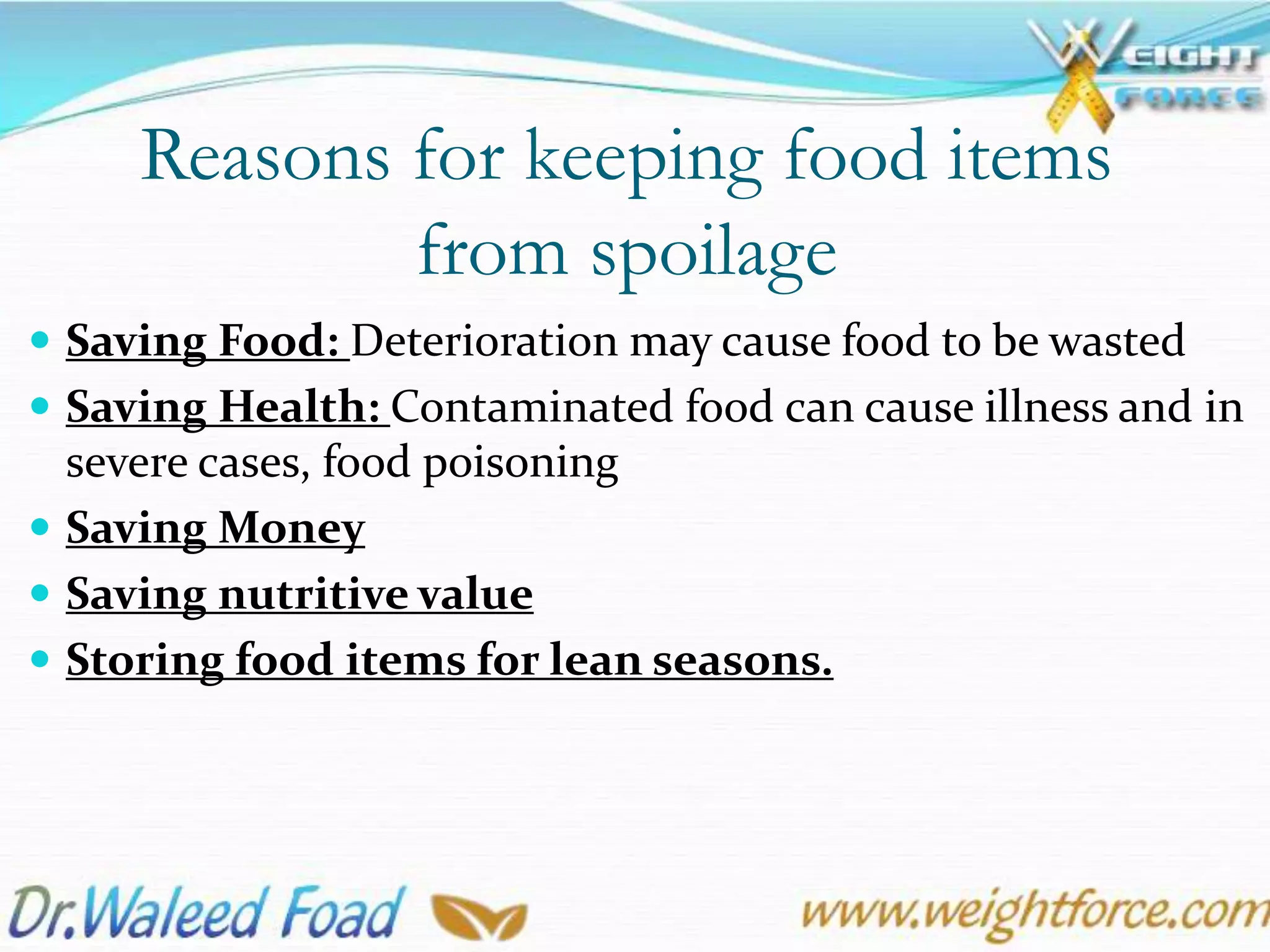 5th lecture Food Spoilage Overview | PPTX