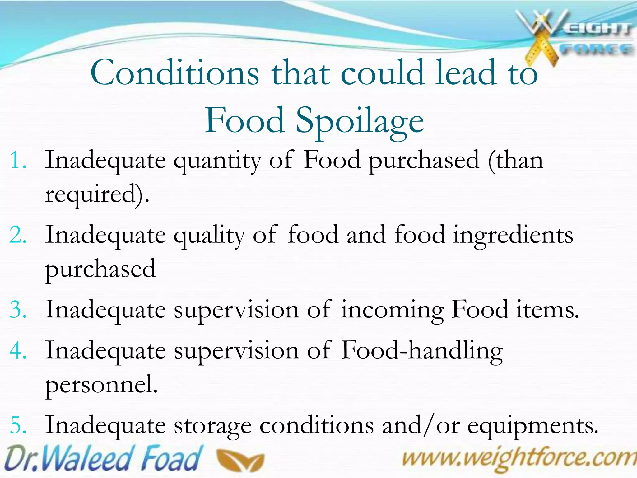 5th lecture Food Spoilage Overview | PPTX