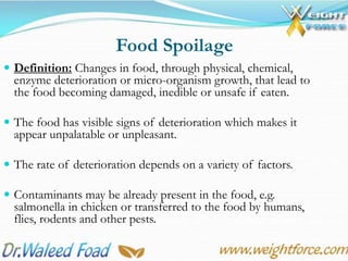 5th lecture Food Spoilage Overview | PPTX