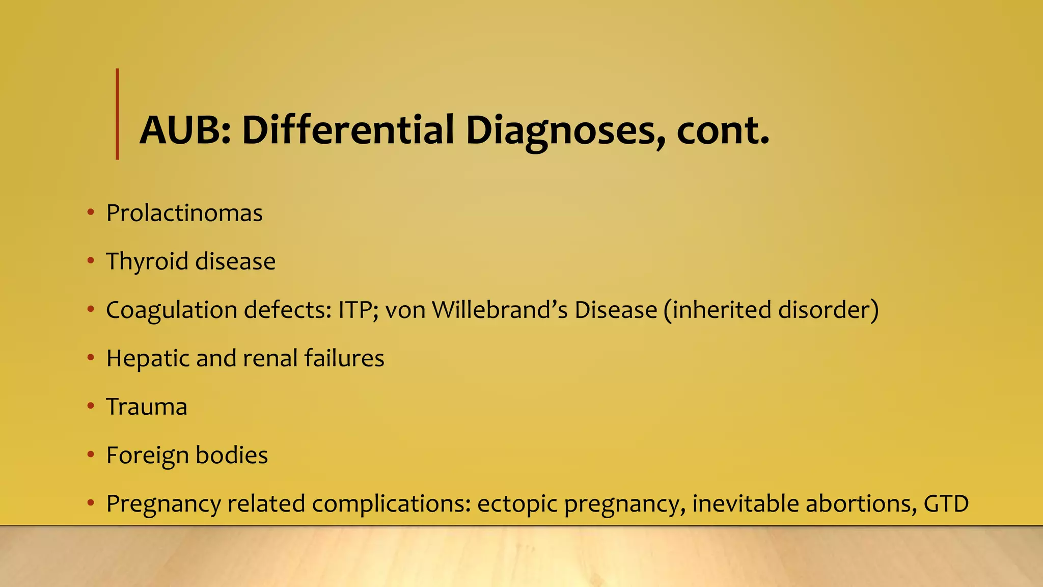 Abnormal Uterine Bleeding by Kemi Dele | PPTX