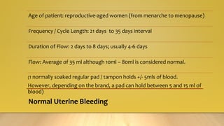 Abnormal Uterine Bleeding by Kemi Dele | PPTX