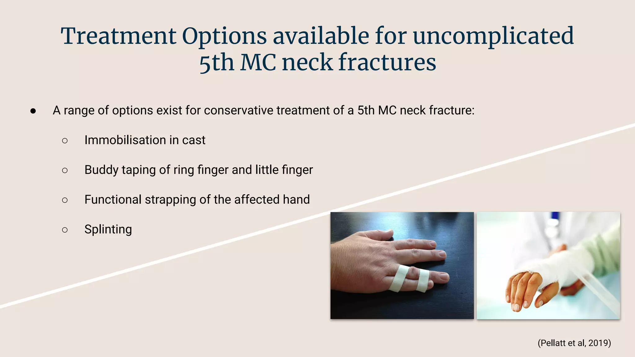 What is the optimal non-operative management of 5th metacarpal neck ...