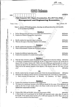 5th semester VTU Mechanical Engineering CBCS & 2010 scheme till jan ...