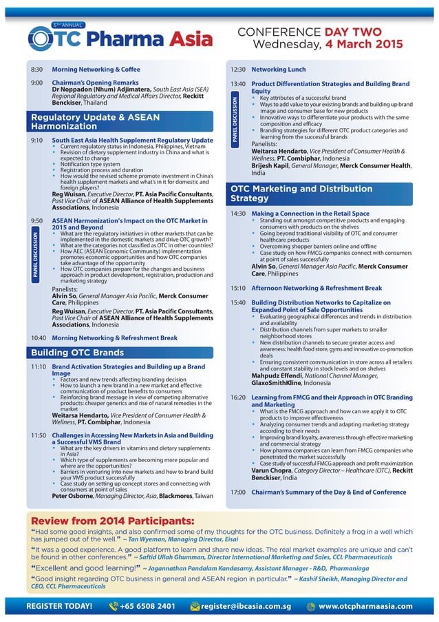 5th OTC Pharma Asia Conference | PDF
