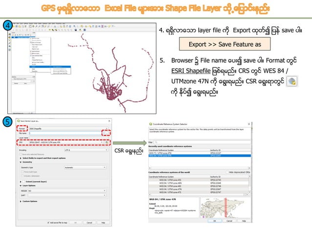 Basic QGIS Training Manual (Part-5) Myanmar | PDF