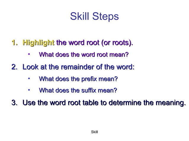 latin roots medicine 5th grade vocabulary.ppt