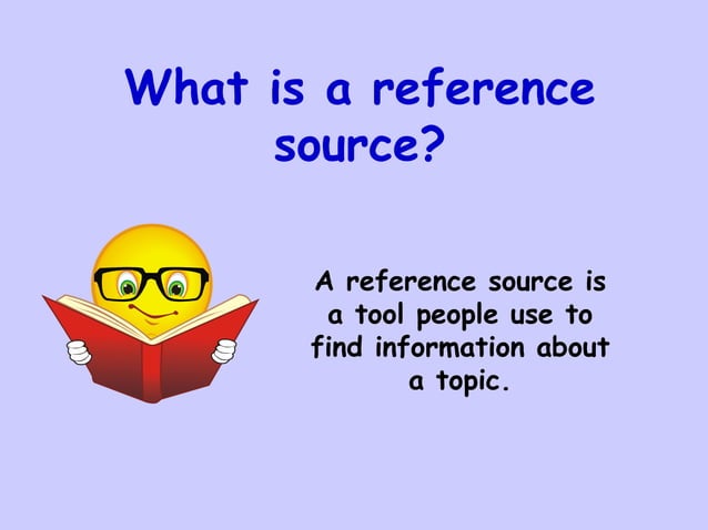 5th Reference Sources | PPT