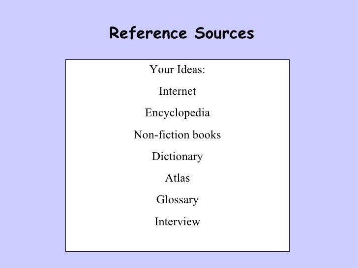 5th Reference Sources