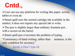 Smart Quill Pen | PPTX