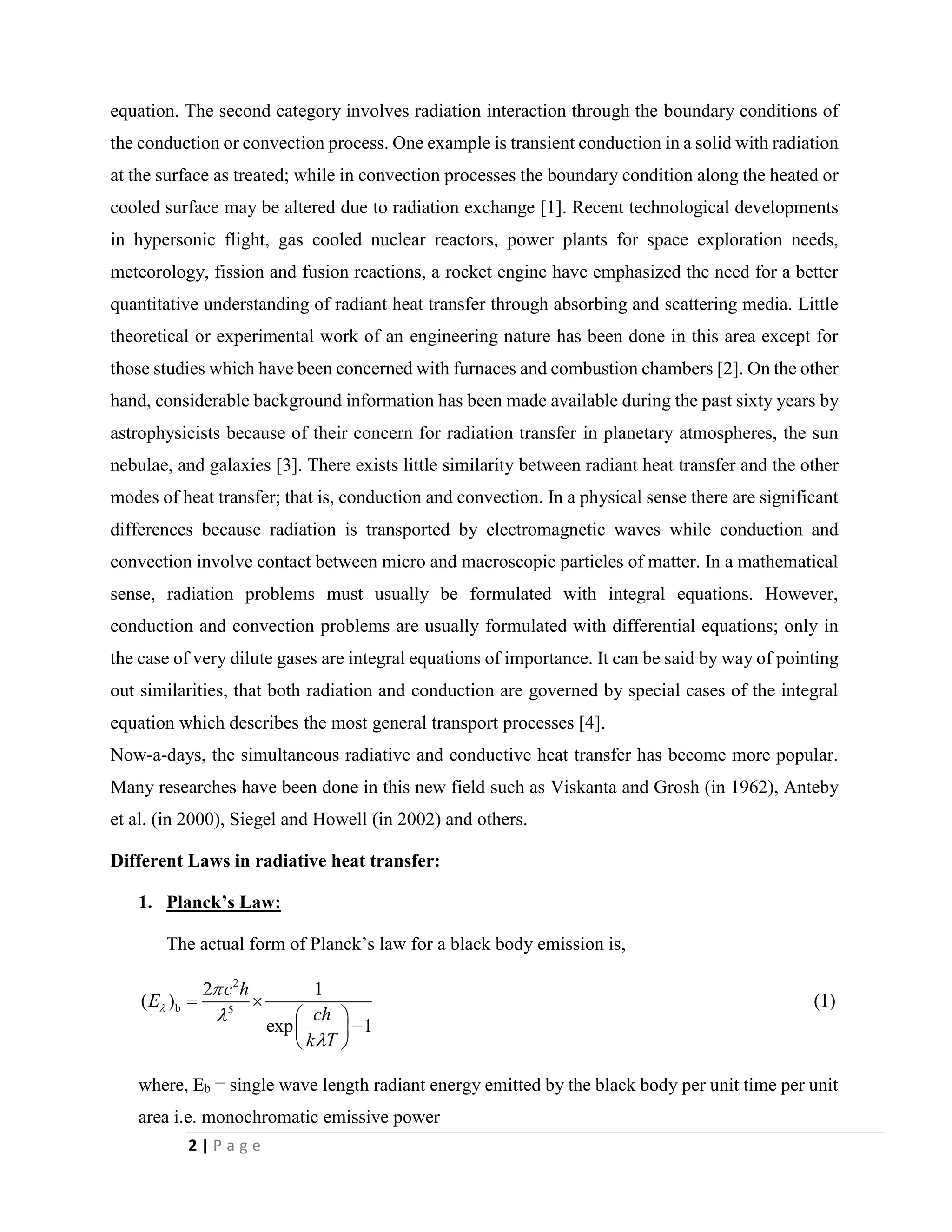 Radiavtive Heat Transfer assignment | PDF