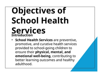 School Health Services – Unit 11 | B.Sc Nursing 5th Semester | PPTX