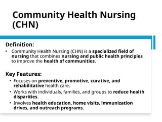 Concepts of Community Health and Community Health Nursing – Unit 1 | B ...