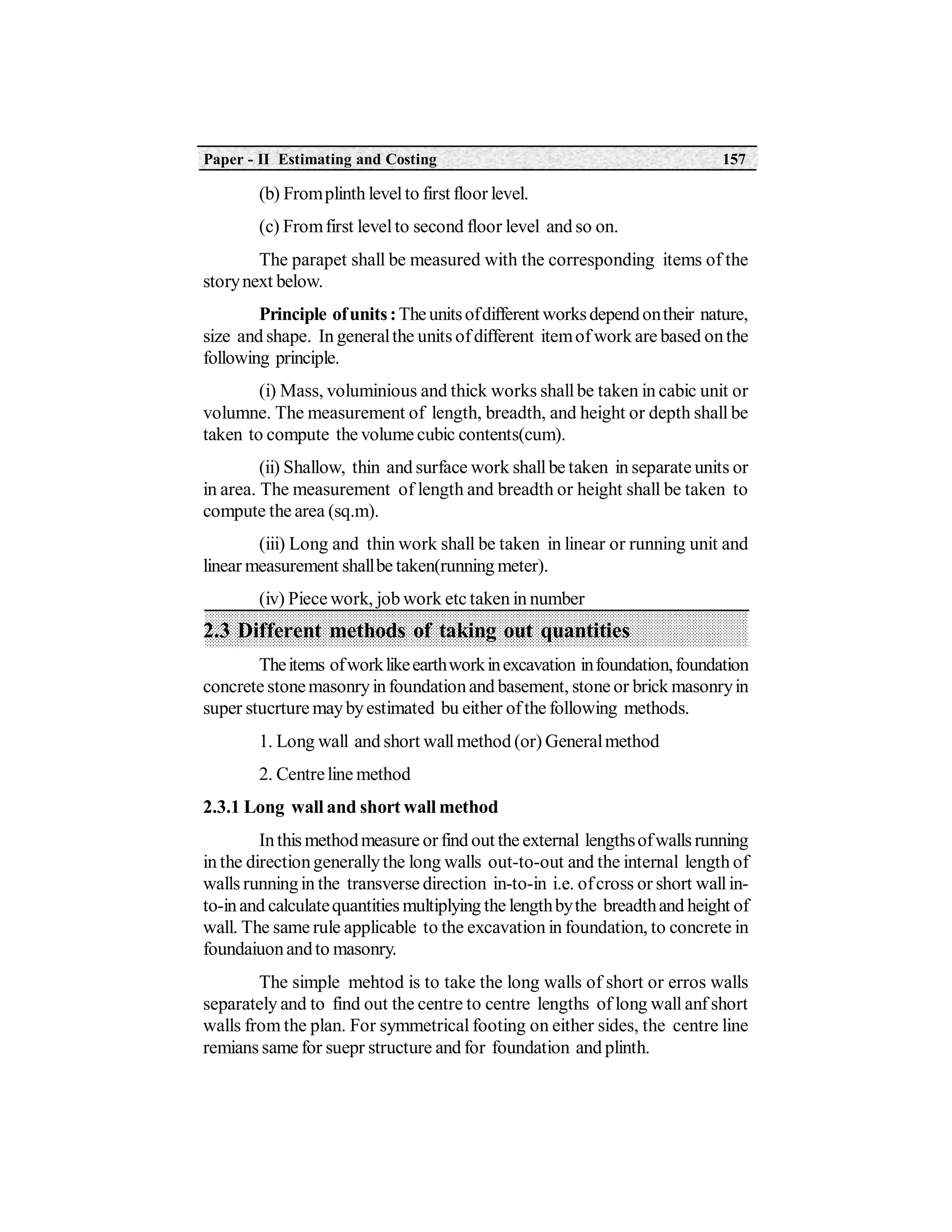 B.arch Estimation and Costing | PDF