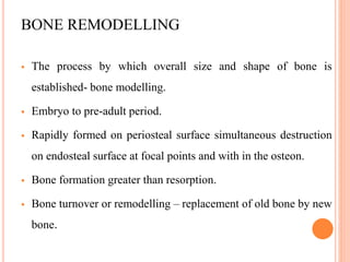 bone formation and resorption | PPTX
