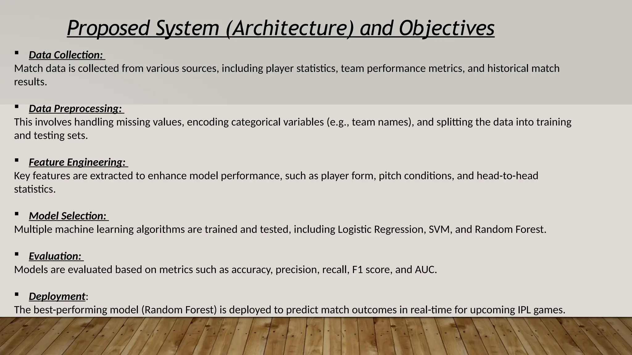 IPL Match winning prediction using machine learning | PPTX