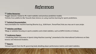 IPL Match winning prediction using machine learning | PPTX