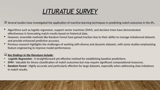 IPL Match winning prediction using machine learning | PPTX