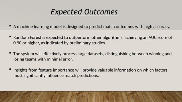IPL Match winning prediction using machine learning | PPTX