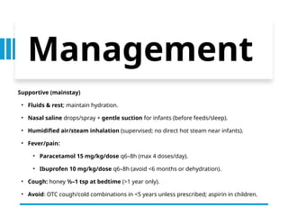Nursing Management of Common Childhood Diseases – Unit V (Respiratory ...