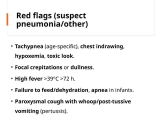 Nursing Management of Common Childhood Diseases – Unit V (Respiratory ...