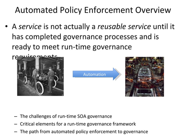Layer 7: Automated SOA Policy Enforcement | PPT