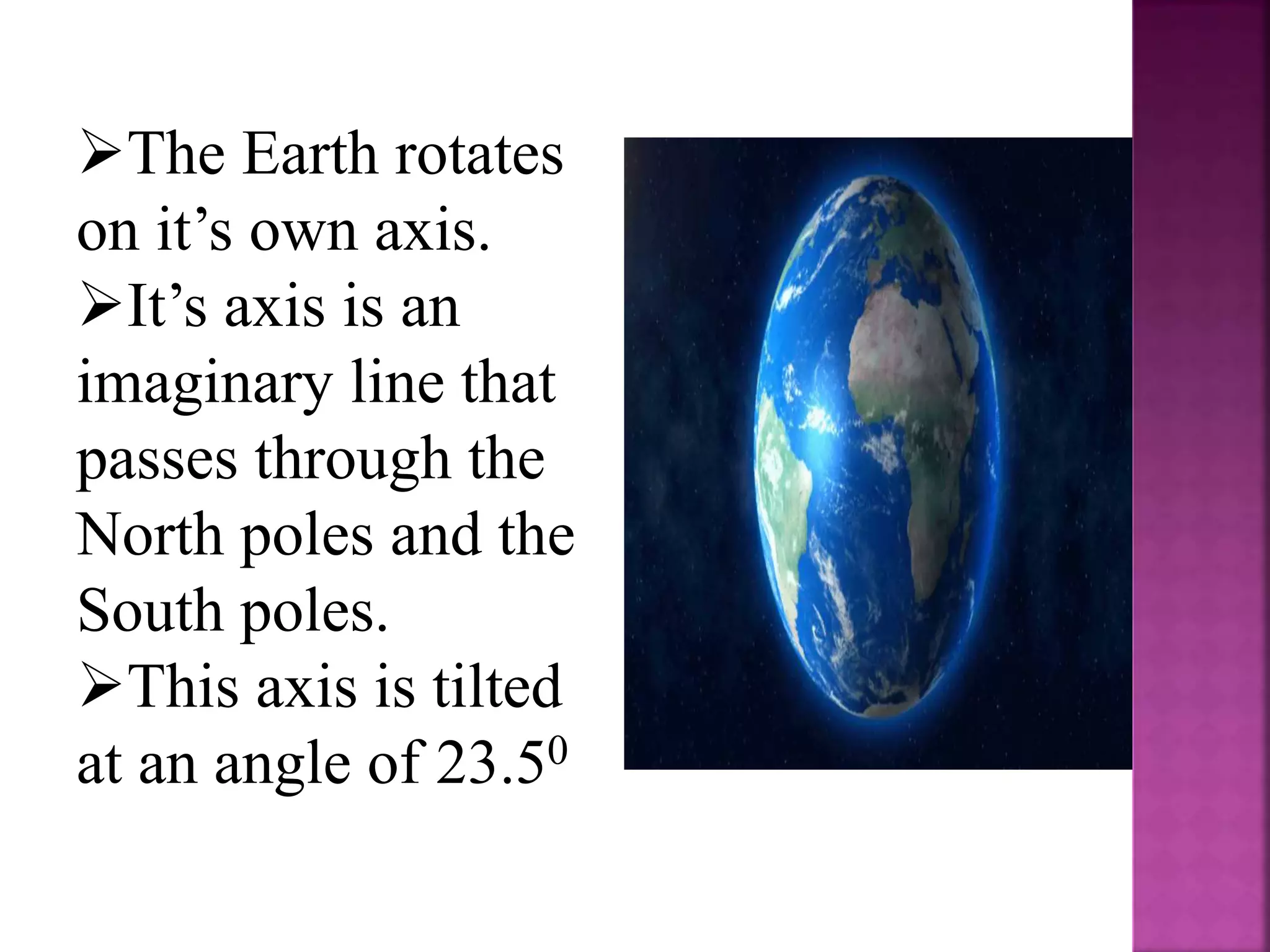 Movements of the earth. | PPTX