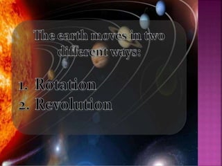 Movements of the earth. | PPTX | Weather | Science