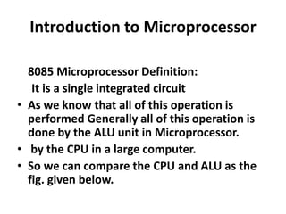 5th unit Microprocessor 8085 | PPT