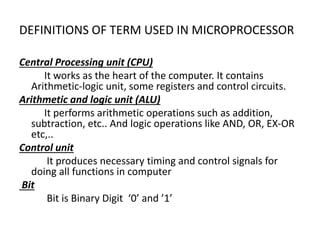 5th unit Microprocessor 8085 | PPT