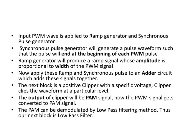 Pulse Amplitude Modulation Analog Communication Ppt